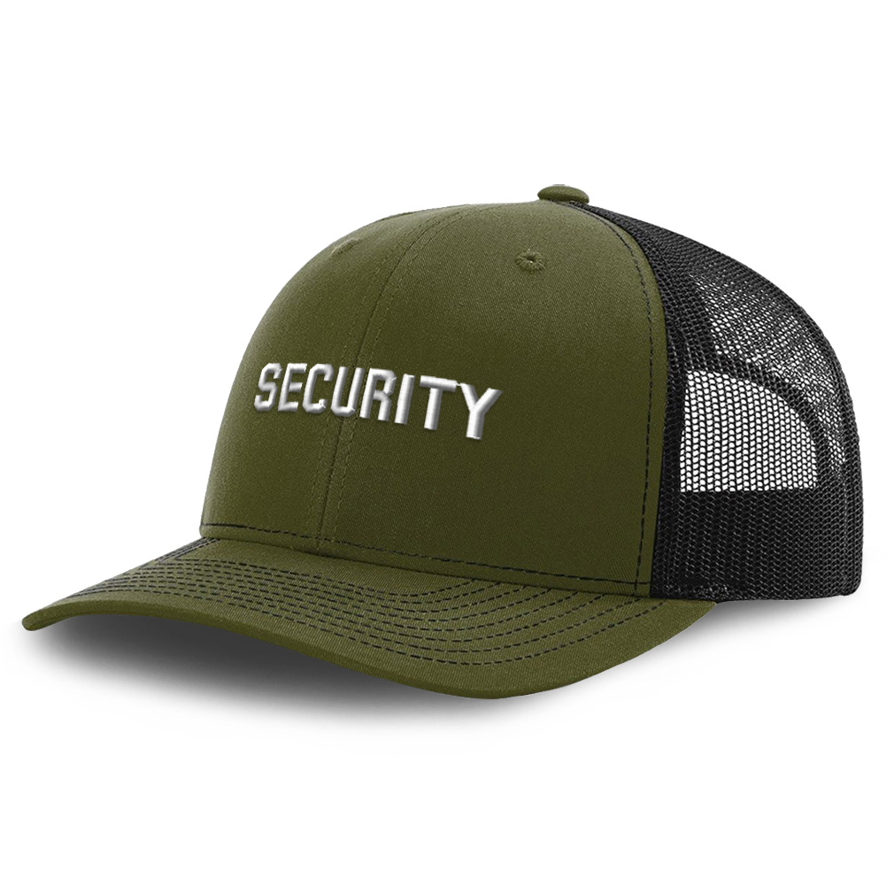 Richardson 112 Trucker Hat Professional Security Guard A Snapback ...