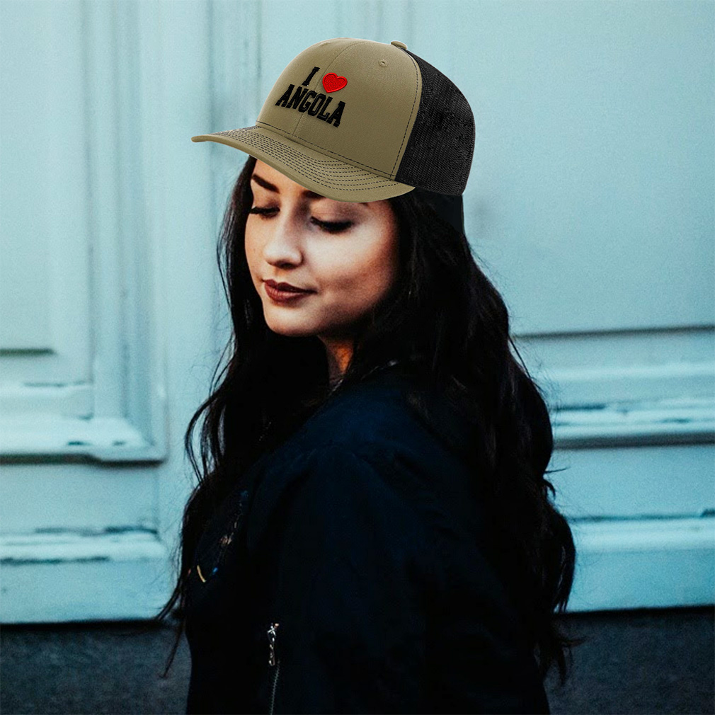 Richardson Trucker Hat I Love Angola I Love Polyester Baseball Cap | eBay