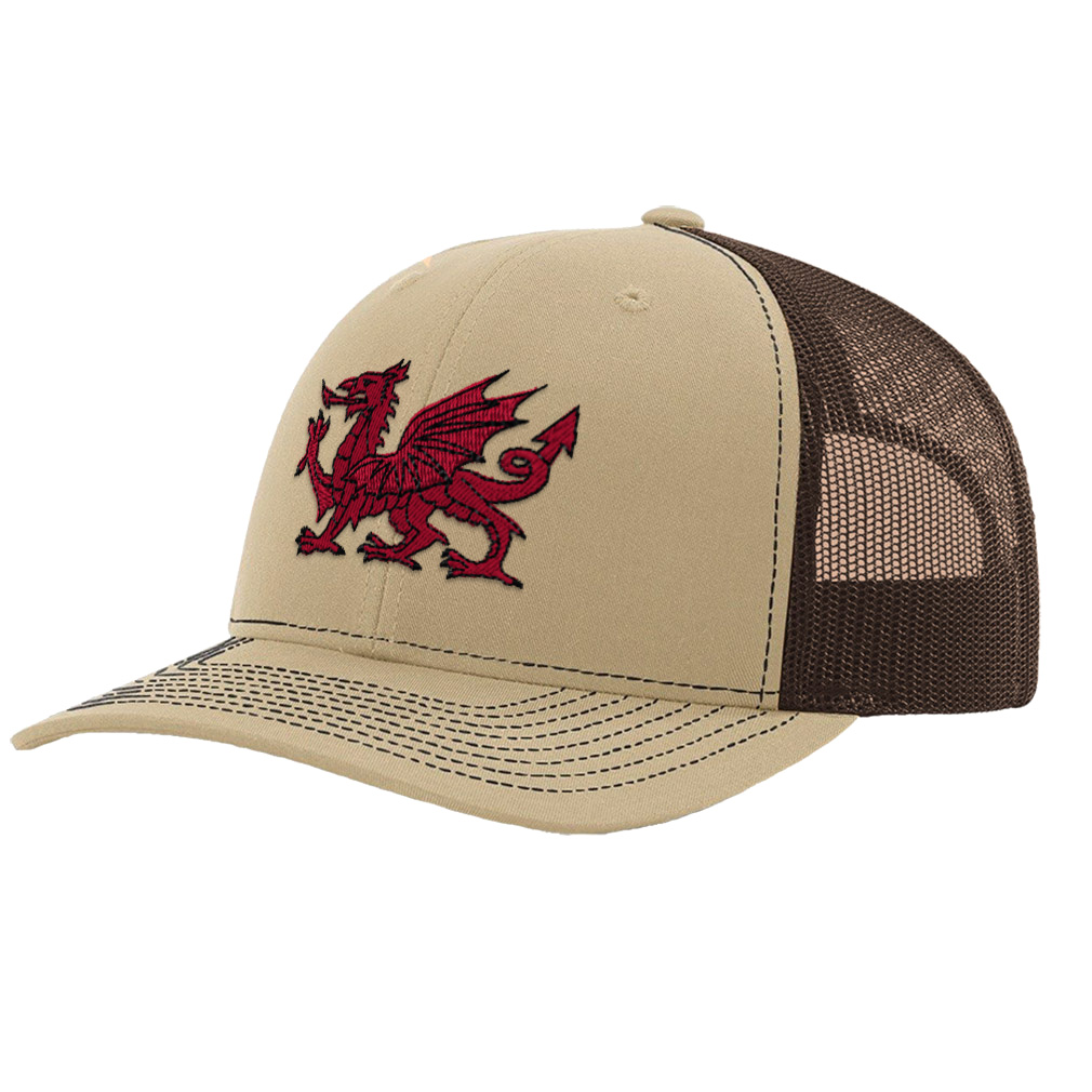 Richardson 112 Trucker Hat Wales Flag Dragon Seal Europe Snapback ...